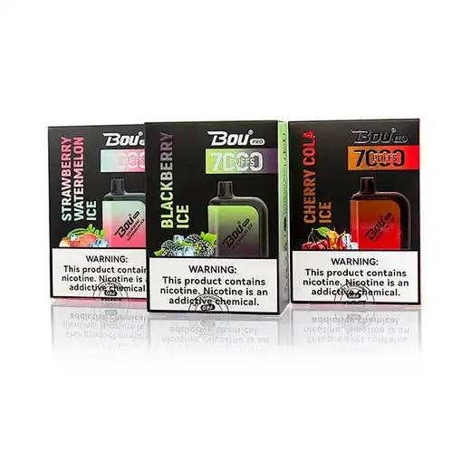 Bou Pro 7000 Puff Crystal Disposable Vape - 7000 Puffs, Mesh Coil, 13 ...